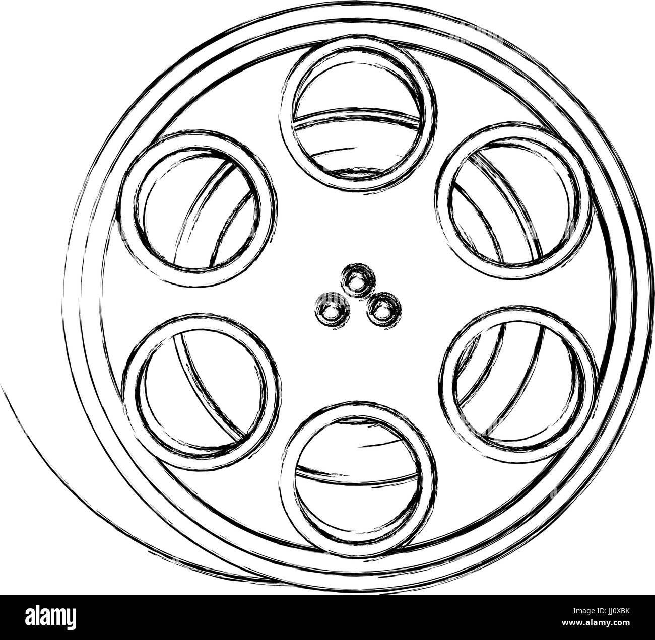 Movie Reel Coloring Page
