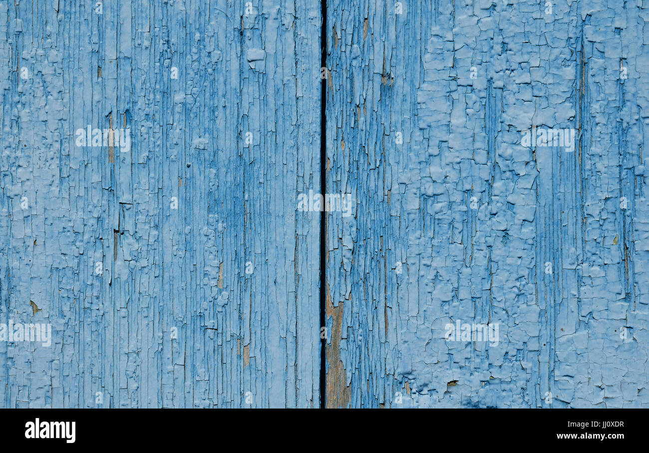Texture two large boards painted in blue Stock Photo - Alamy