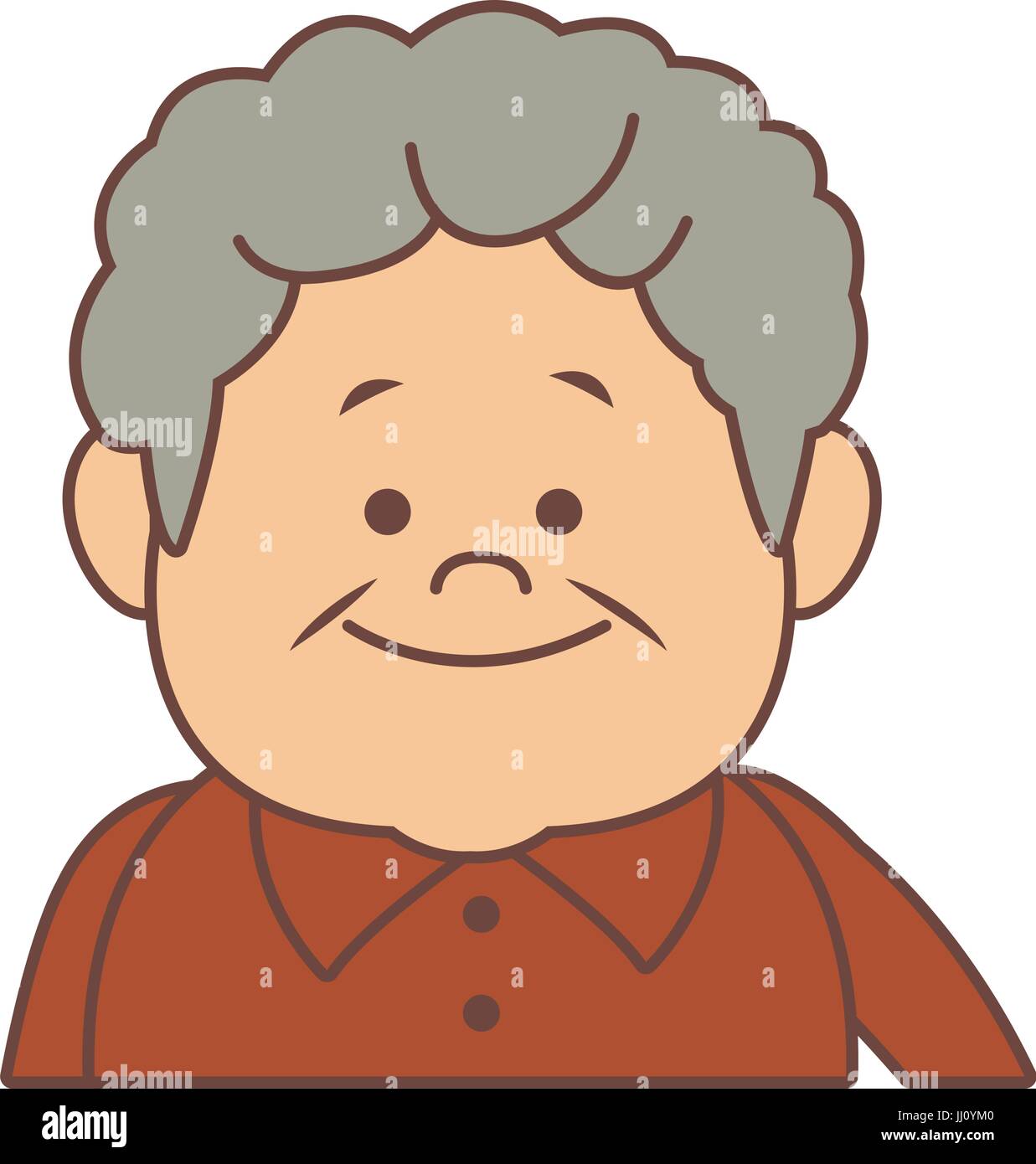portrait happy grandfather man family person Stock Vector Image & Art ...
