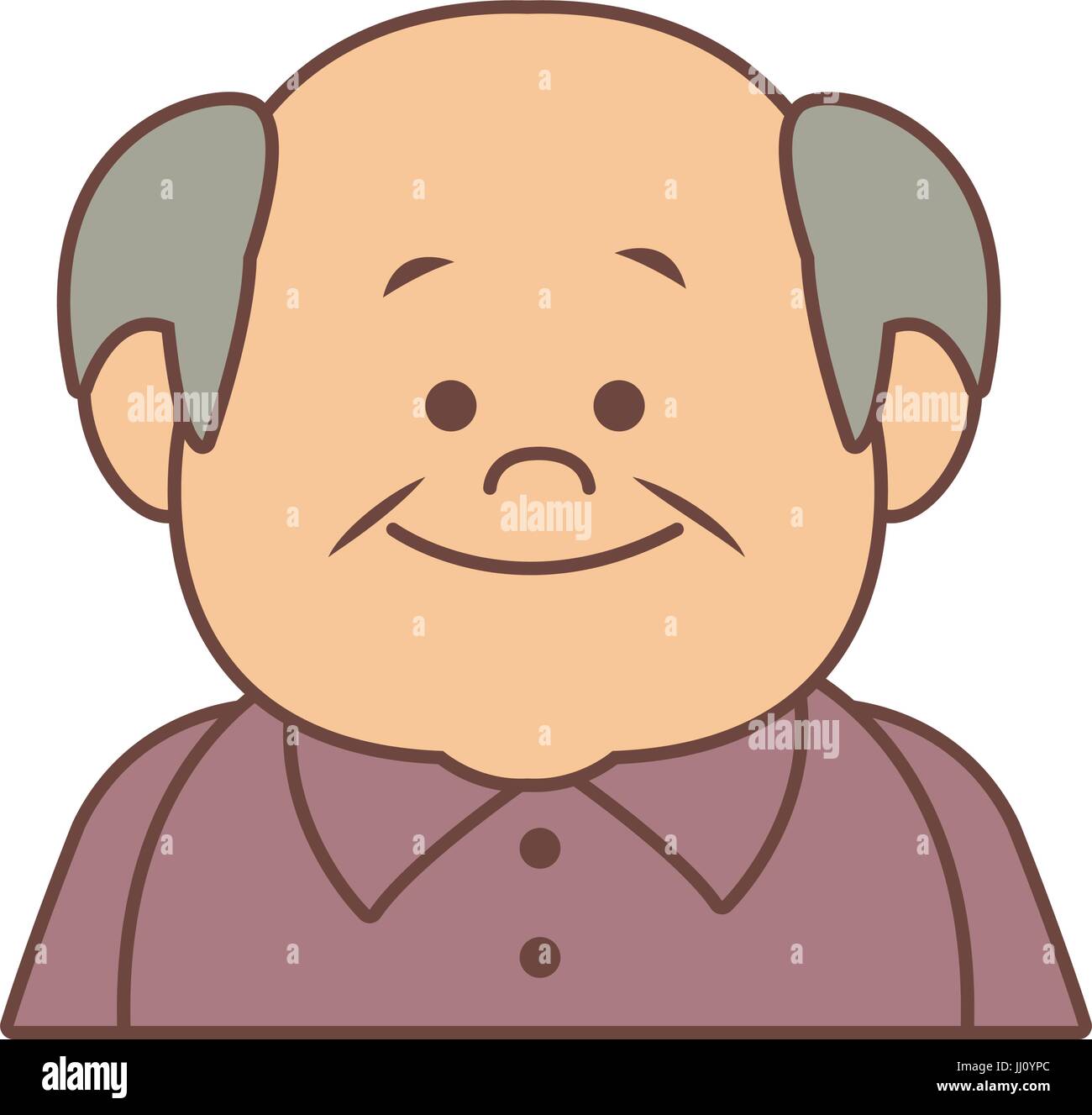 portrait happy grandfather man family person Stock Vector Image & Art ...