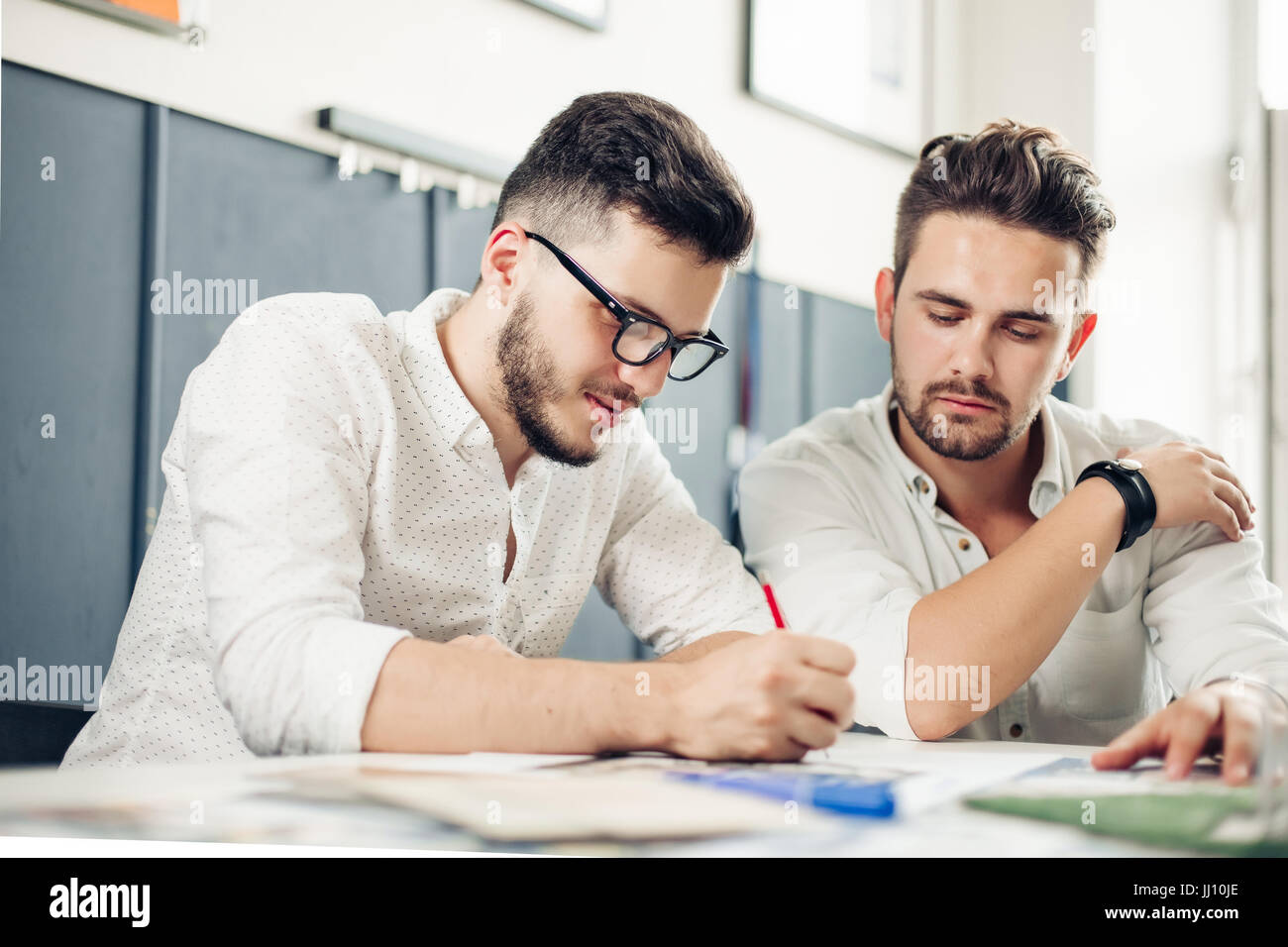 Architect engineer standing office hi-res stock photography and images ...