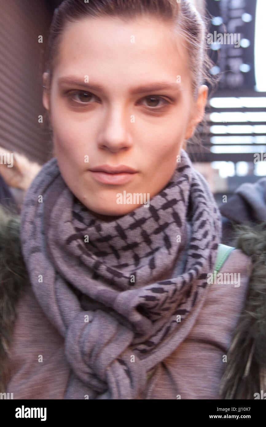 Professional Makeup beauty portrait of Fashion model Caroline Brasch ...