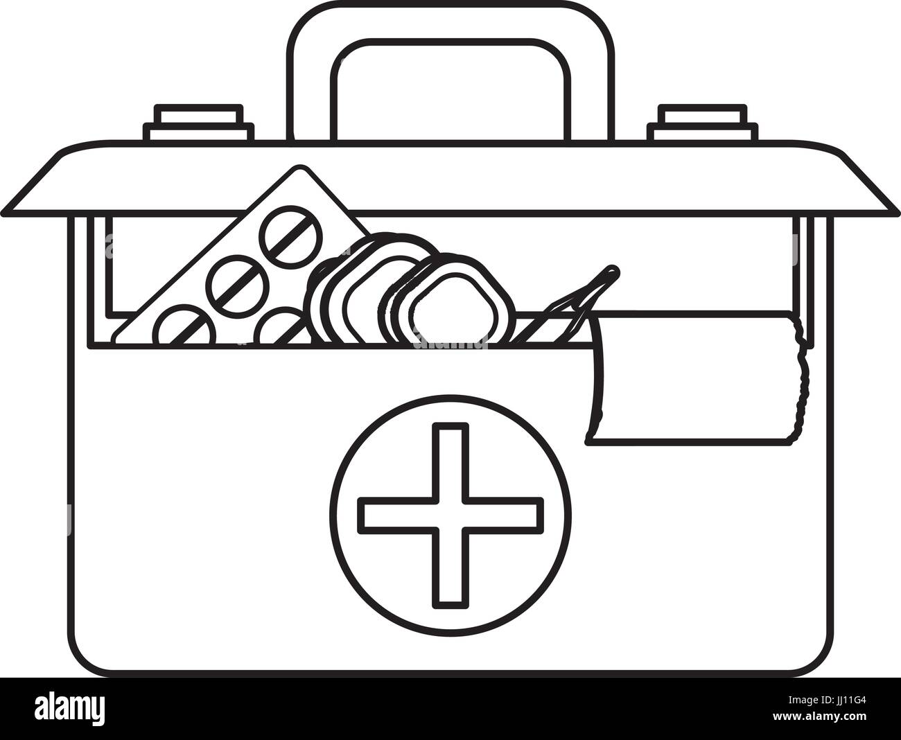 First Aid Symbol Coloring Pages