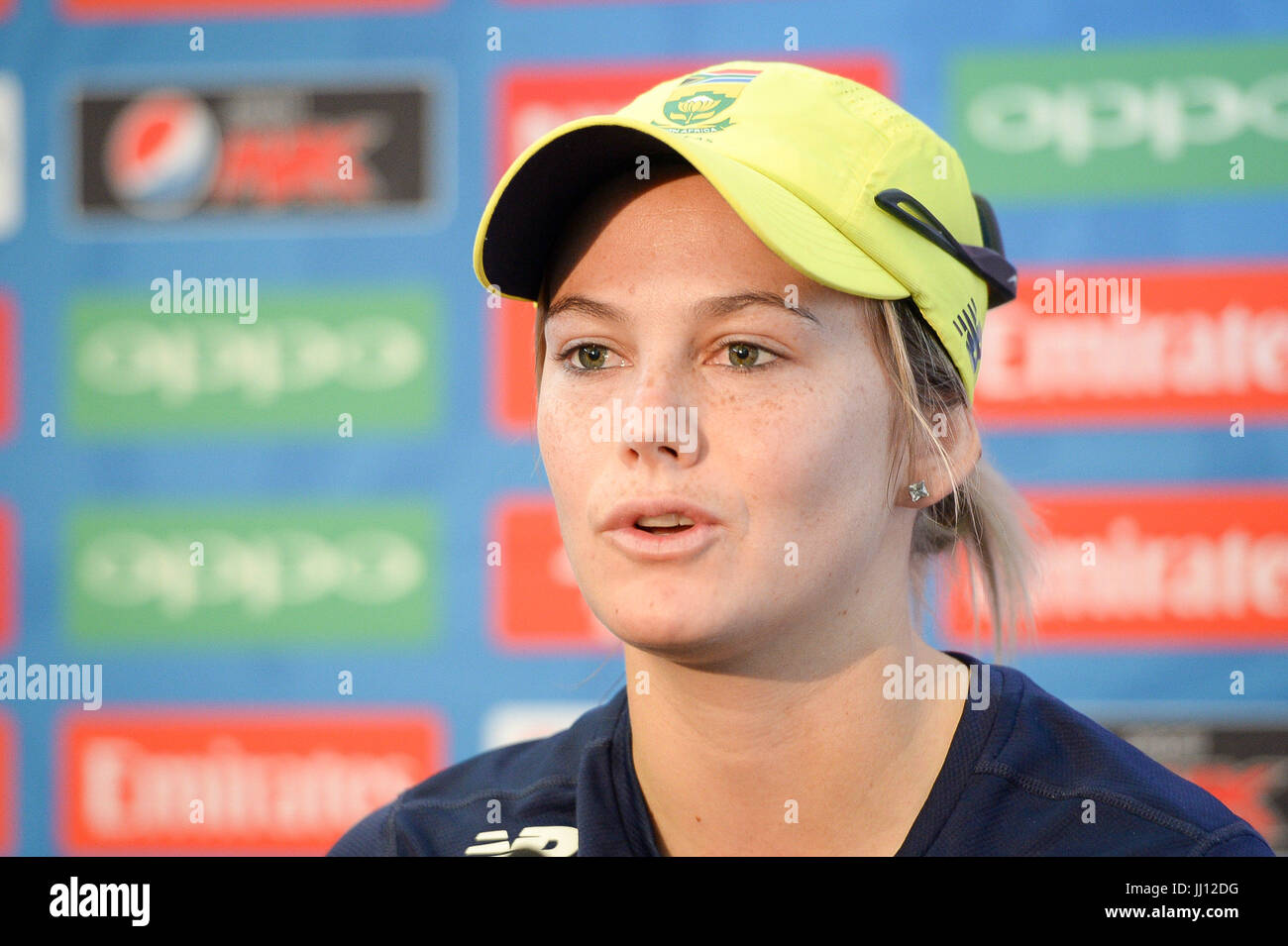 South Africa cricket captain Dane van Niekerk during a press conference ...