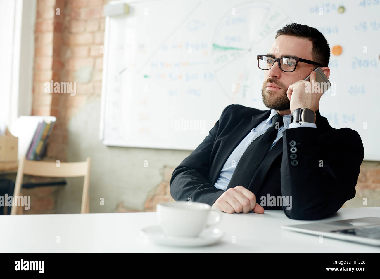 Call banker hi-res stock photography and images - Alamy