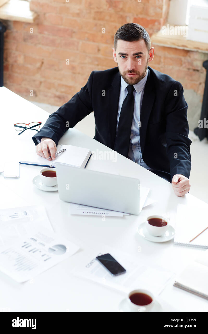 Boss at work Stock Photo - Alamy