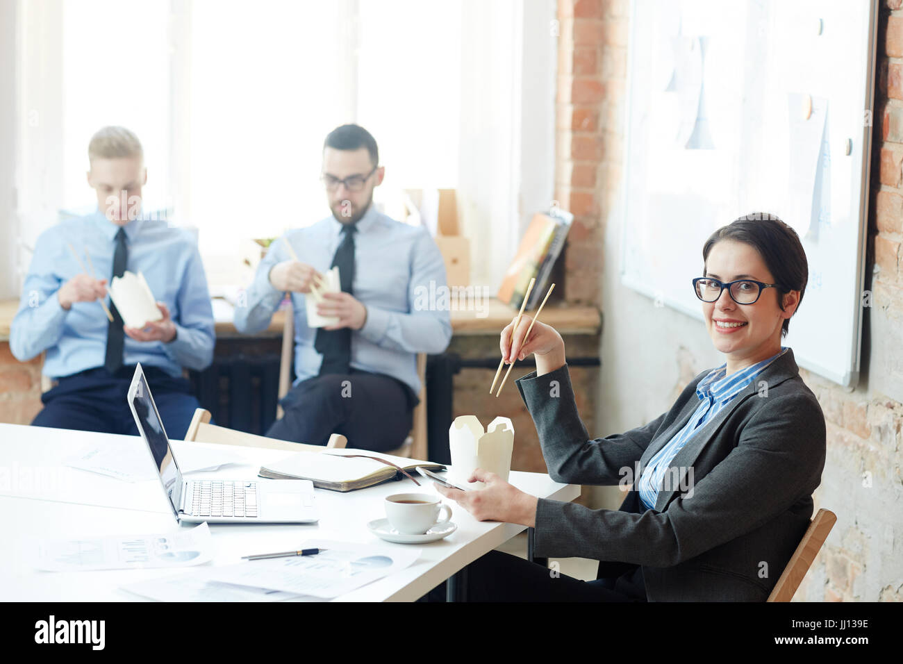 Manager lunch hi-res stock photography and images - Alamy