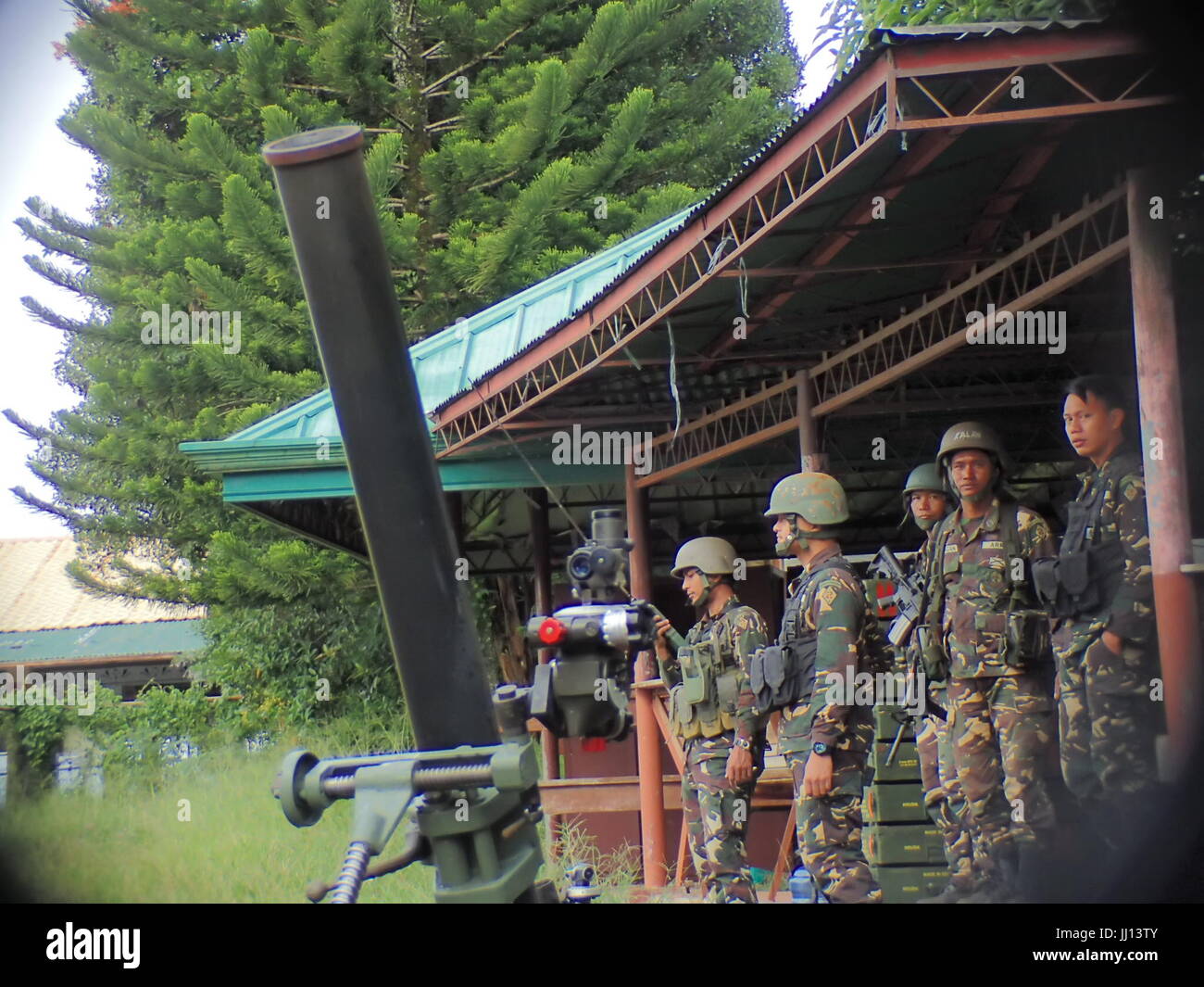 Marawi City, Philippines. 17th July, 2017. Mortar attacks on areas ...
