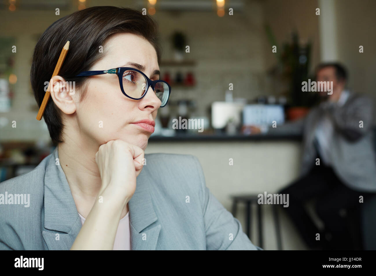 Employee daydreaming hi-res stock photography and images - Alamy