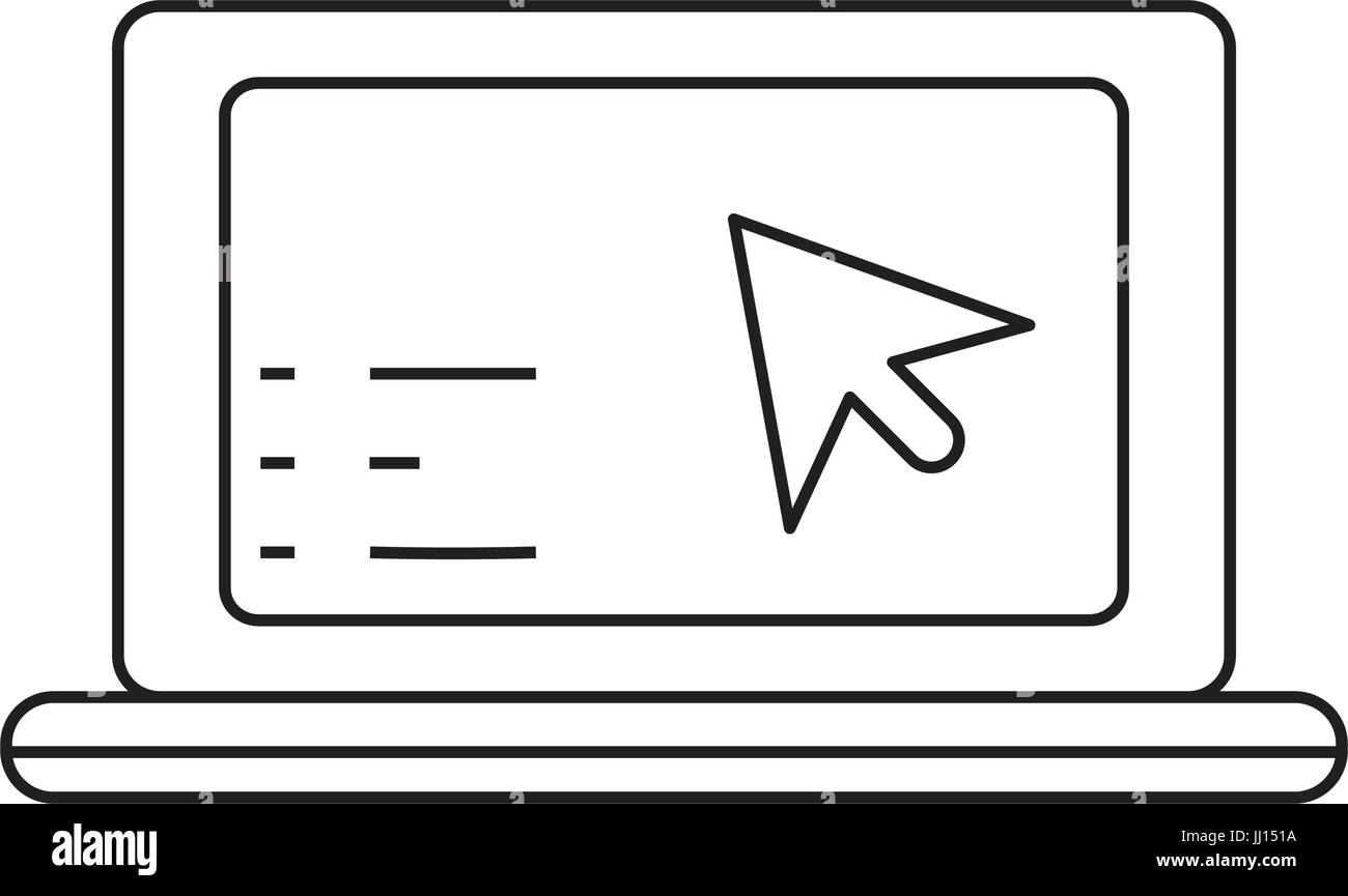 Laptop PC symbol Stock Vector Image & Art - Alamy