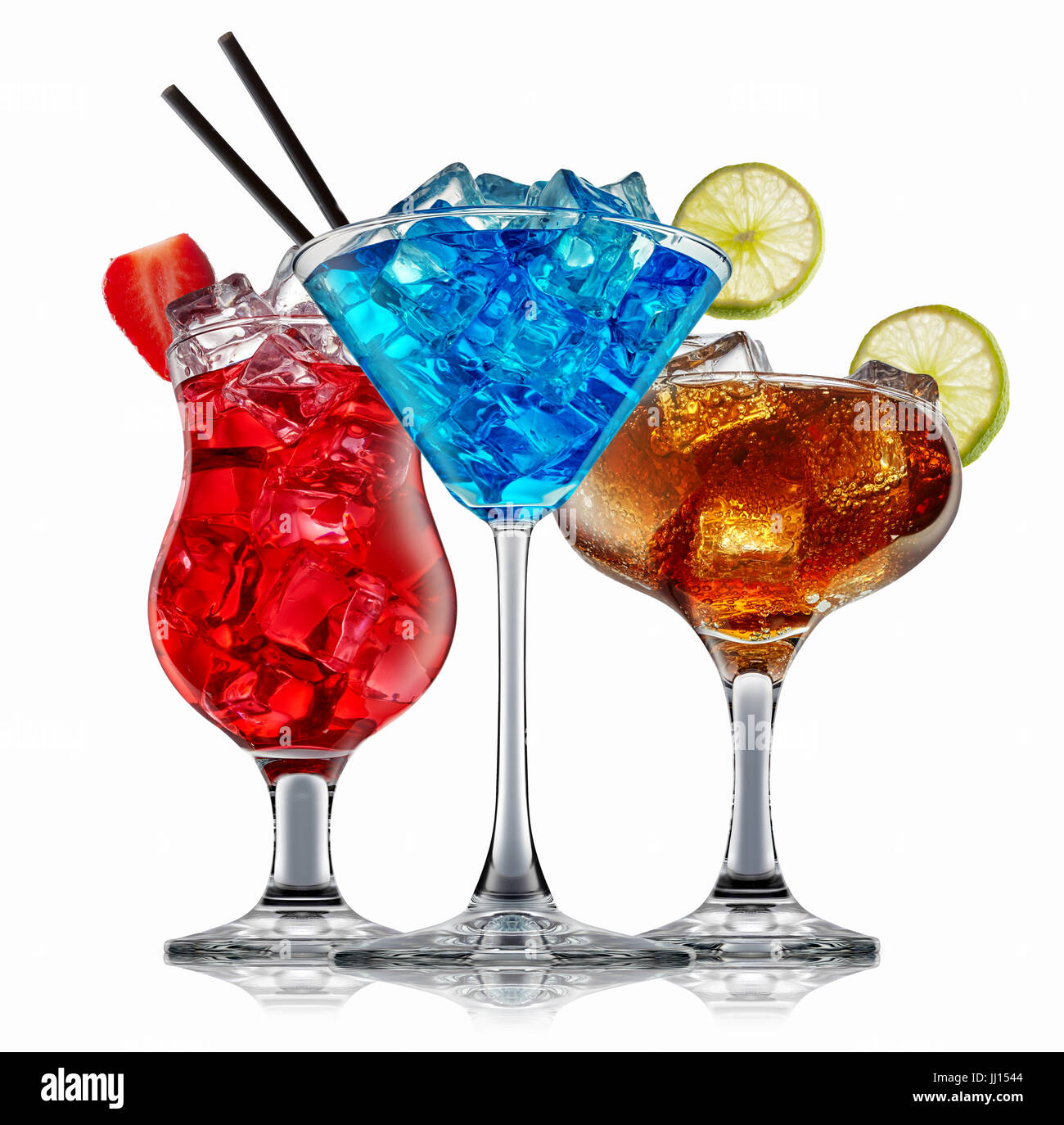 alcohol cocktail set Stock Photo - Alamy