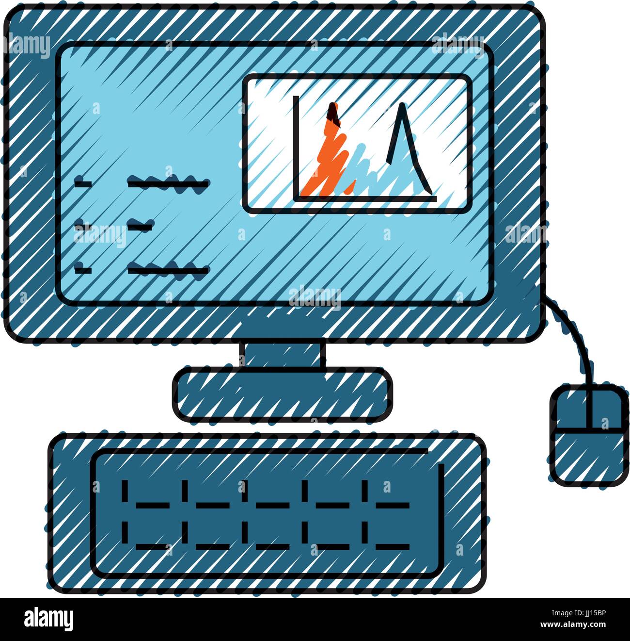 Desk computer symbol Stock Vector Image & Art - Alamy