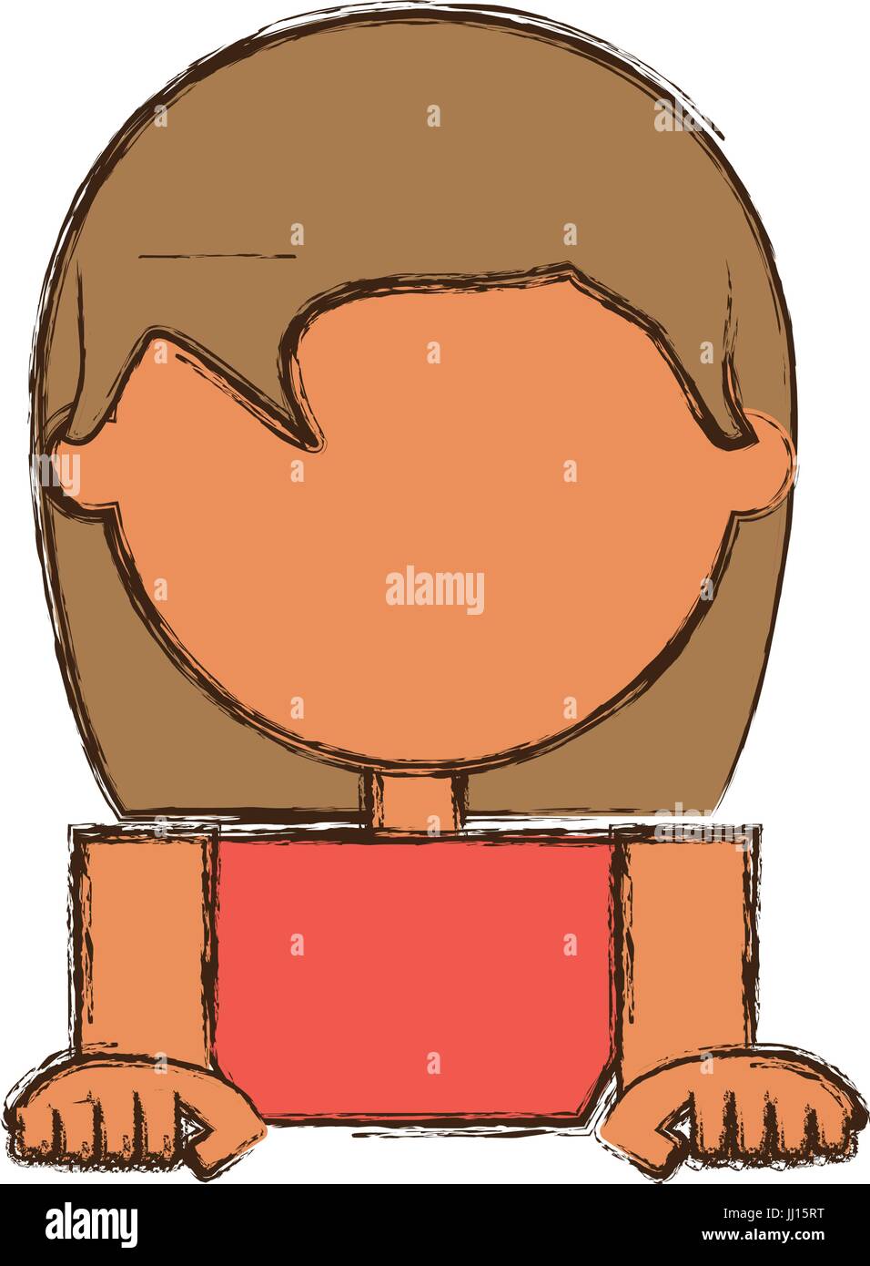 Kid faceless cartoon Stock Vector Image & Art - Alamy