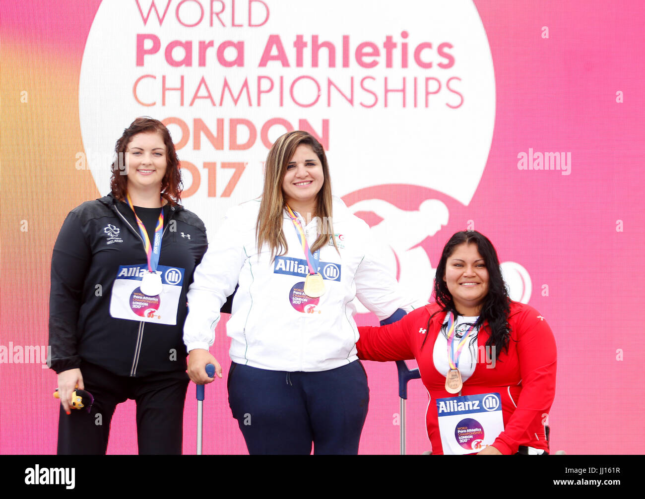 (left-right) Ireland's Orla Barry, Algeria's Nassima Saifi and Mexico's ...