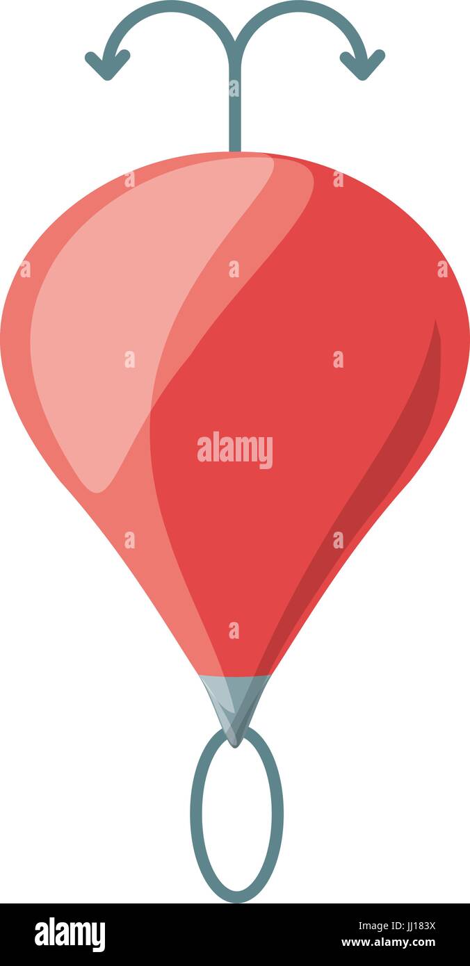 Red fishing bait isolated Stock Vector Images - Alamy