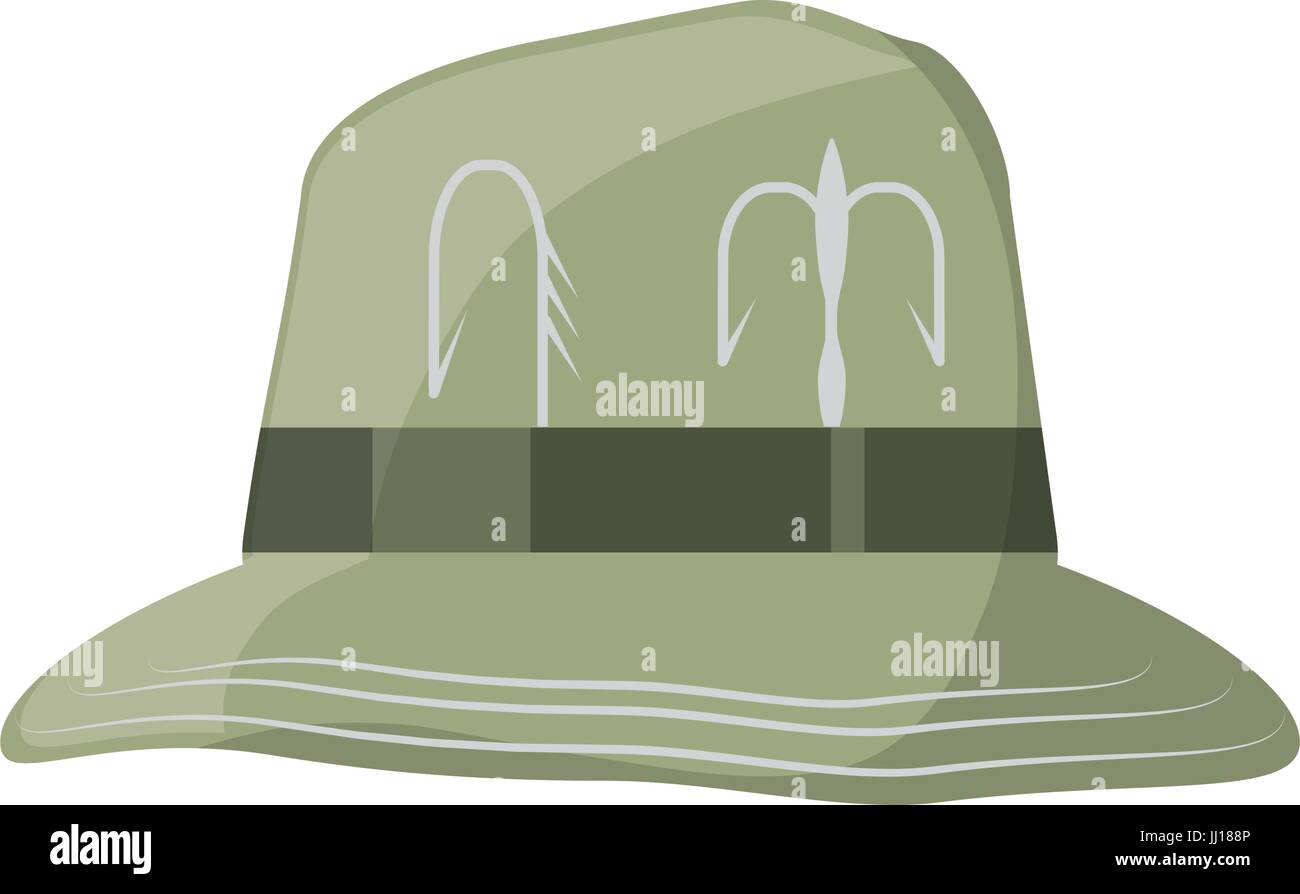 Fisherman wearing hat Stock Vector Images - Alamy