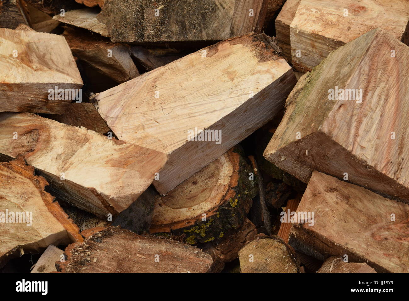 Logs of wood Stock Photo - Alamy