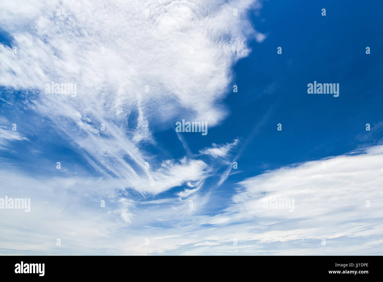 Clear blue sky with whit clouds in sunny day Stock Photo - Alamy