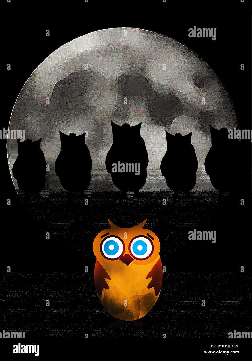Mobbing owl hi-res stock photography and images - Alamy