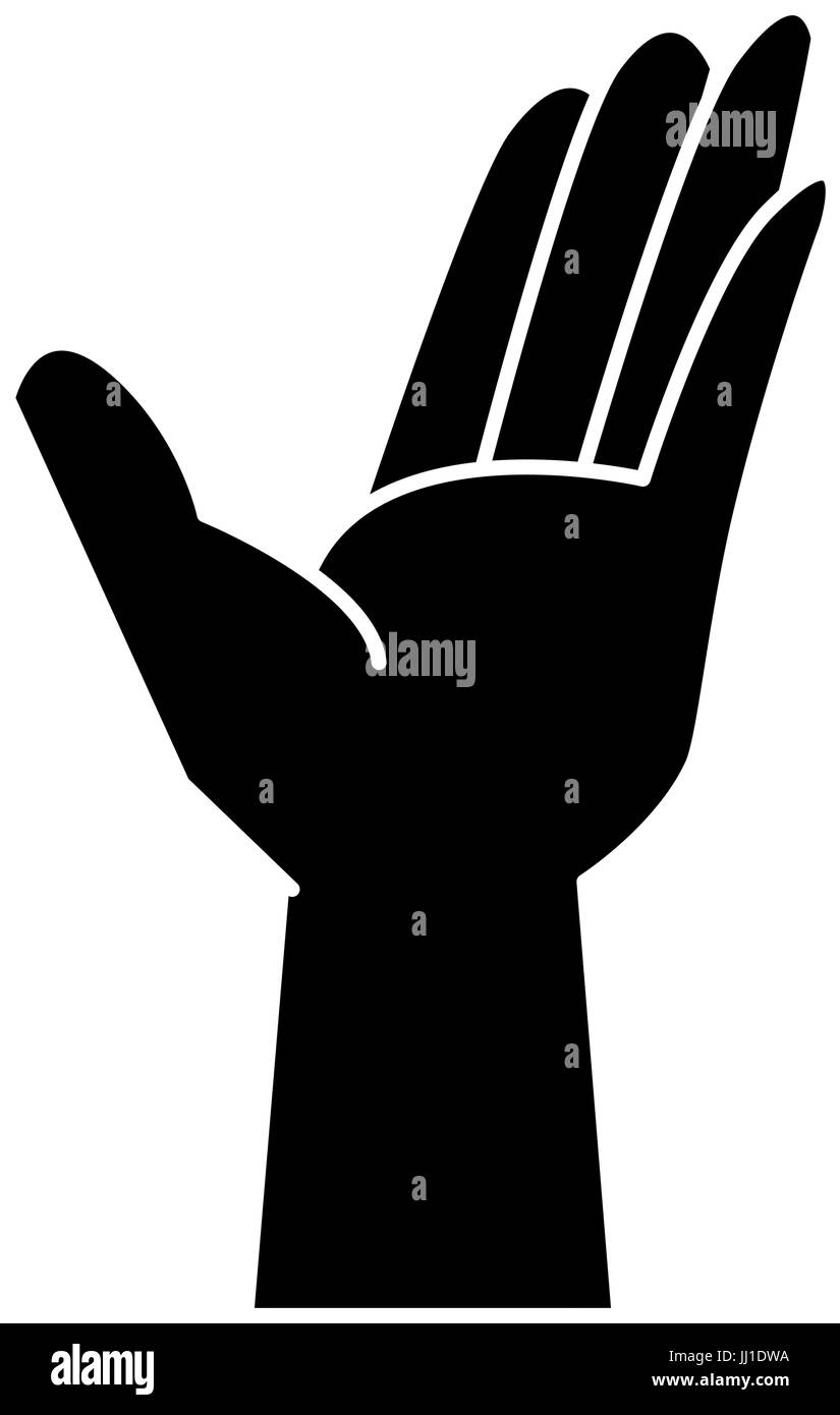 human hand icon Stock Vector Image & Art - Alamy