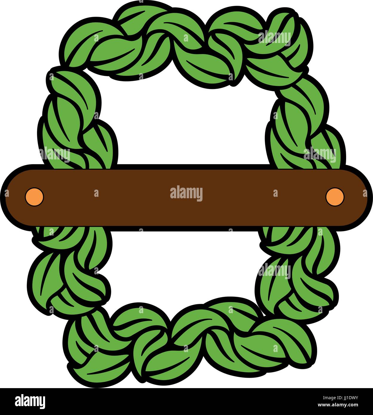 decorative frame with leaves icon Stock Vector Image & Art - Alamy