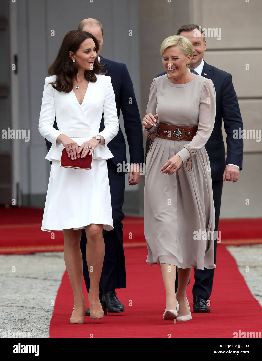 The Duchess of Cambridge and Poland's First Lady Agata Duda at the ...