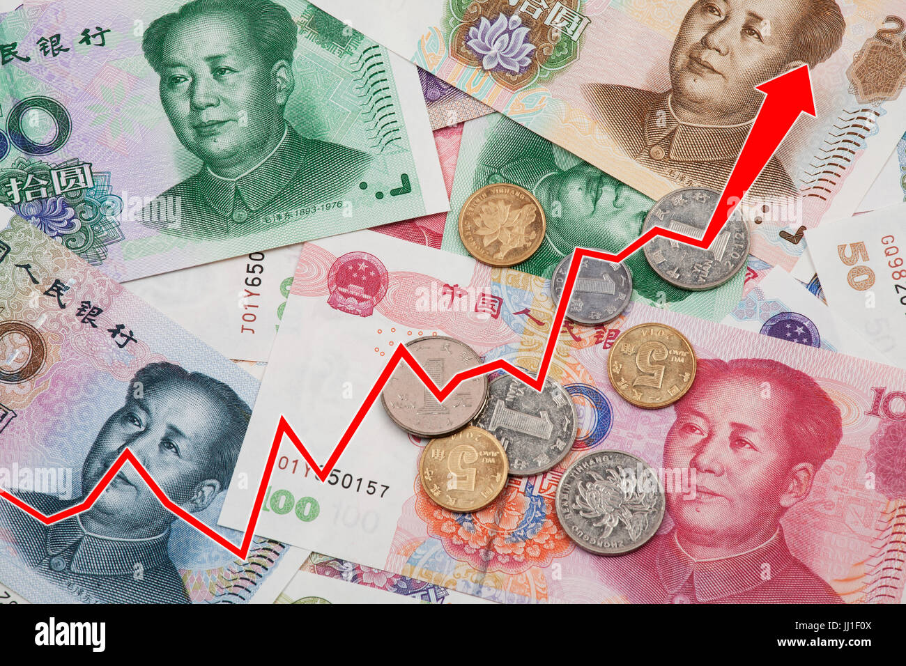 China currency notes hi-res stock photography and images - Alamy