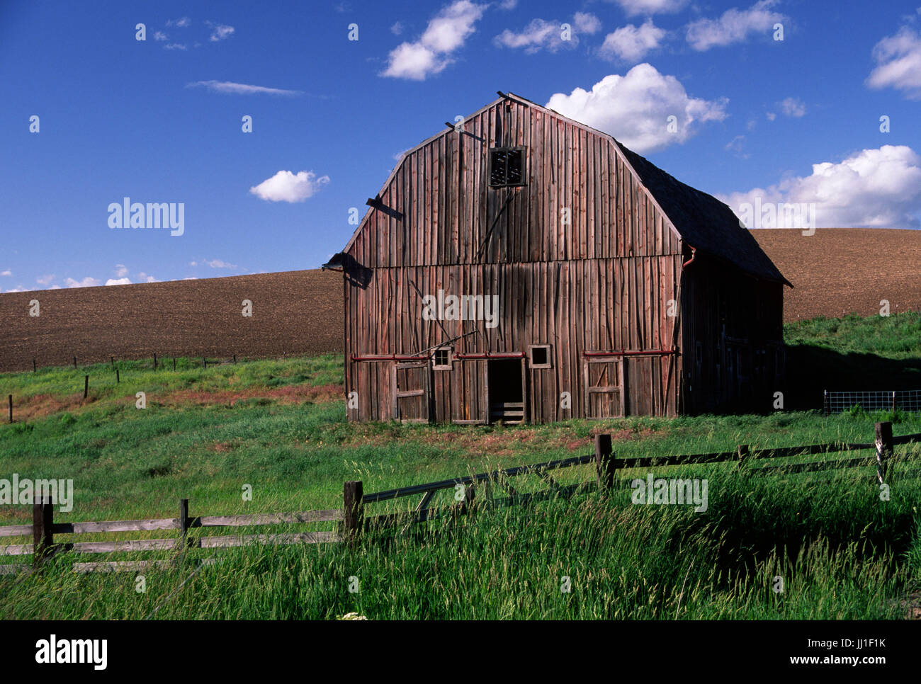 Palouse barn, Spokane County, Washington Stock Photo - Alamy