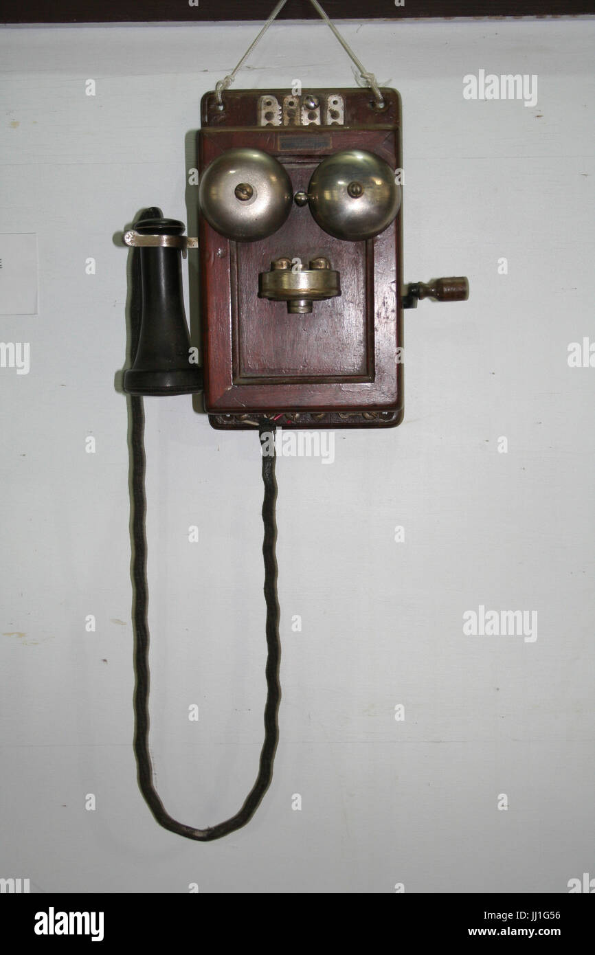 Wooden telephone, Imigrante Park, Nova Petropolis, Rio Grande do Sul ...