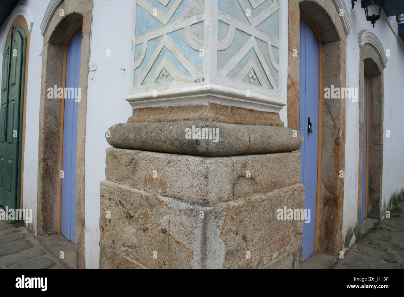 Rustic house corner view, Paraty, Rio de Janeiro, Brazil Stock Photo ...