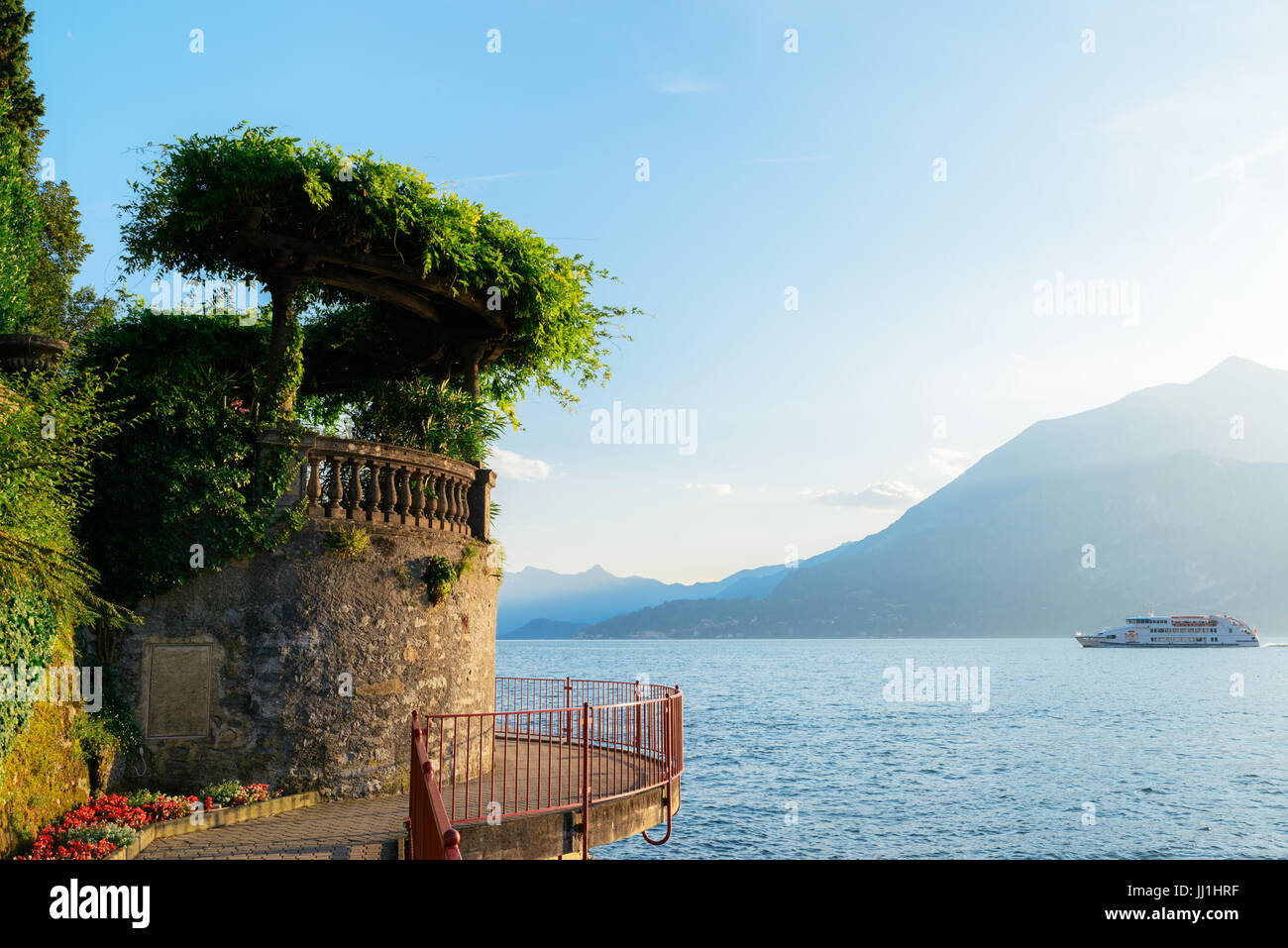 Lookout Point In Lake Como, Lombardy, Italy Stock Photo - Alamy