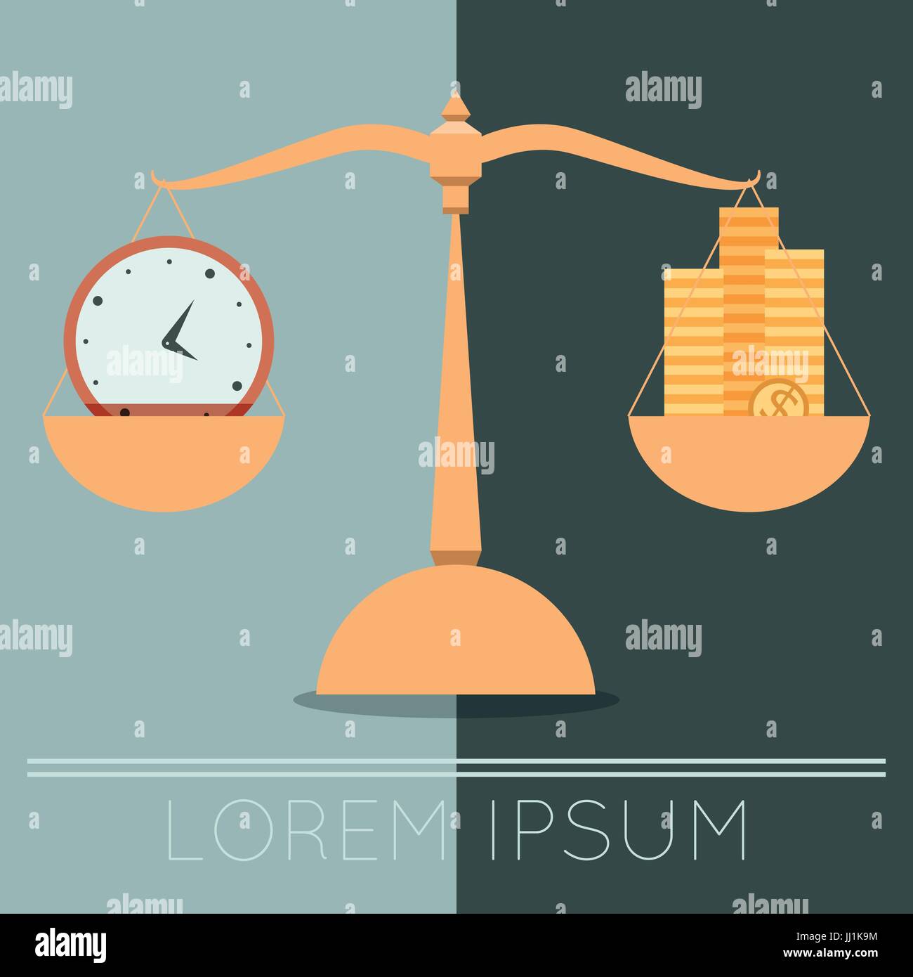 Time comparison Stock Vector Images - Alamy
