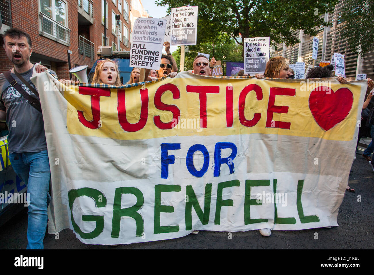 Protest march to Downing Street from outside the home office in Marsham ...