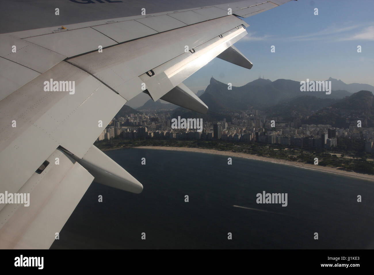 Airplane wing, Rio de Janeiro, Brazil Stock Photo - Alamy