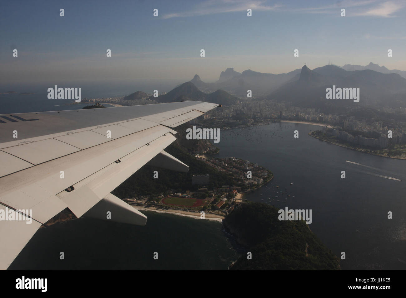 Airplane wing, Rio de Janeiro, Brazil Stock Photo - Alamy