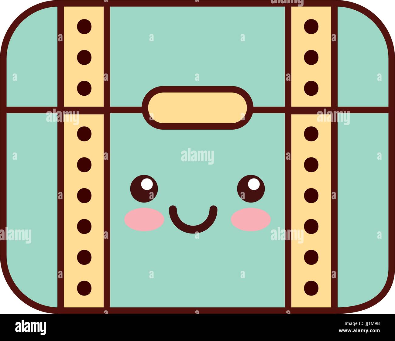 treasure chest game kawaii character vector illustration design Stock ...