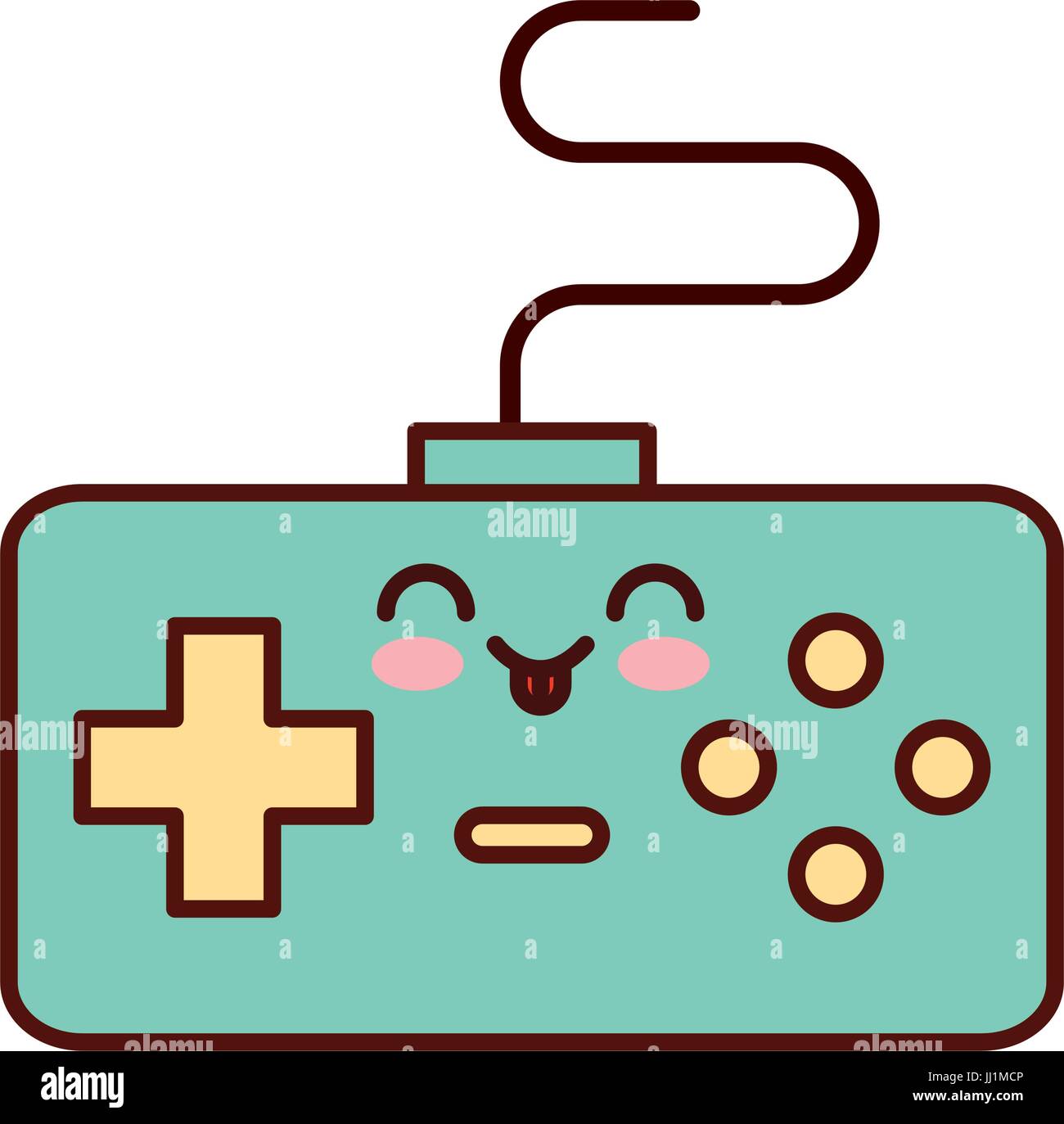 video game control kawaii character vector illustration design Stock ...