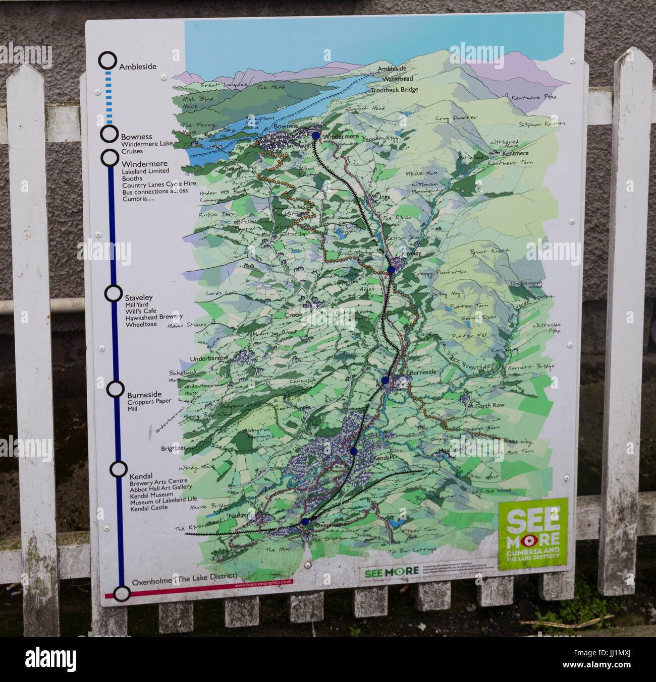 Kendal branch Line railway Station Cumbria Stock Photo - Alamy