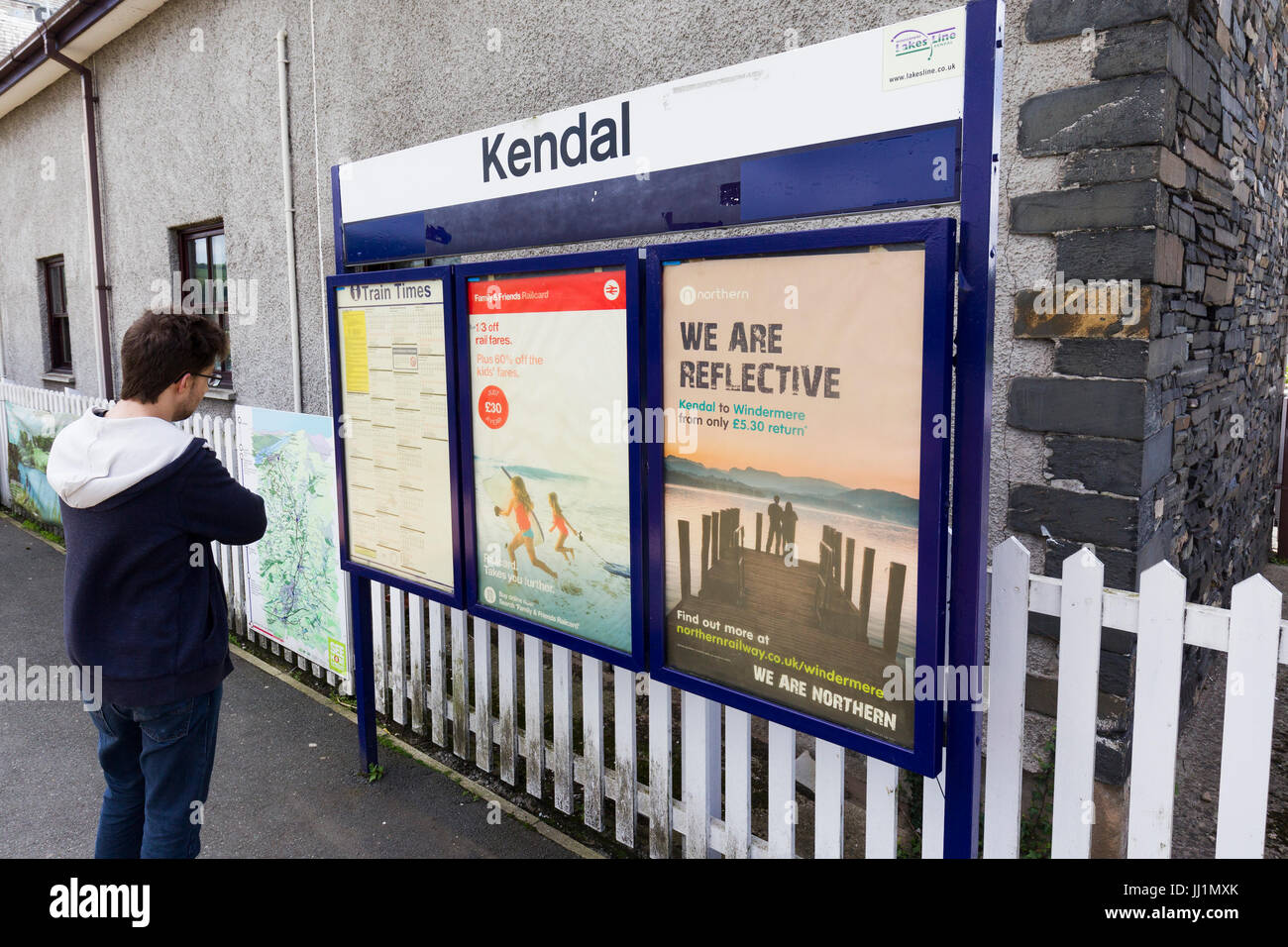 Kendal branch Line railway Station Cumbria Stock Photo - Alamy