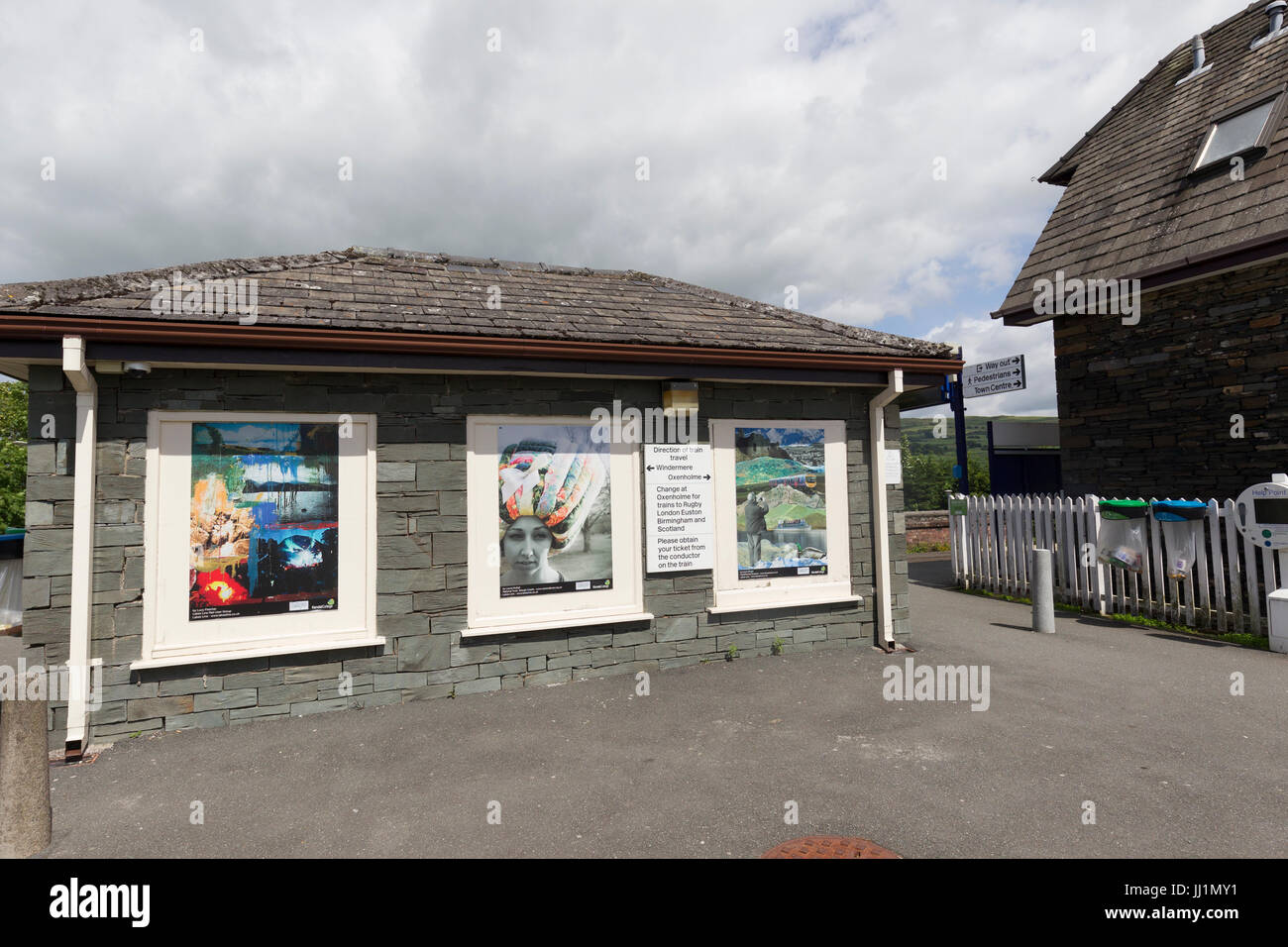 Kendal branch Line railway Station Cumbria Stock Photo - Alamy