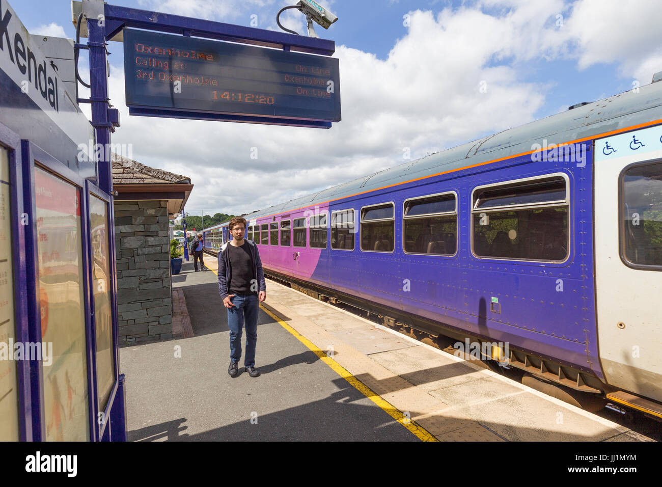 Kendal branch Line railway Station Cumbria Stock Photo - Alamy