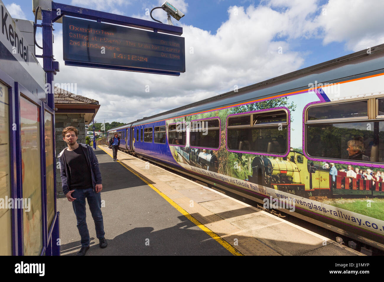 Kendal branch Line railway Station Cumbria Stock Photo - Alamy