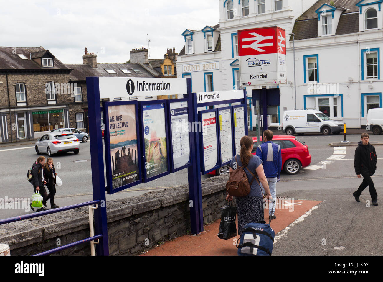 Kendal branch Line railway Station Cumbria Stock Photo - Alamy