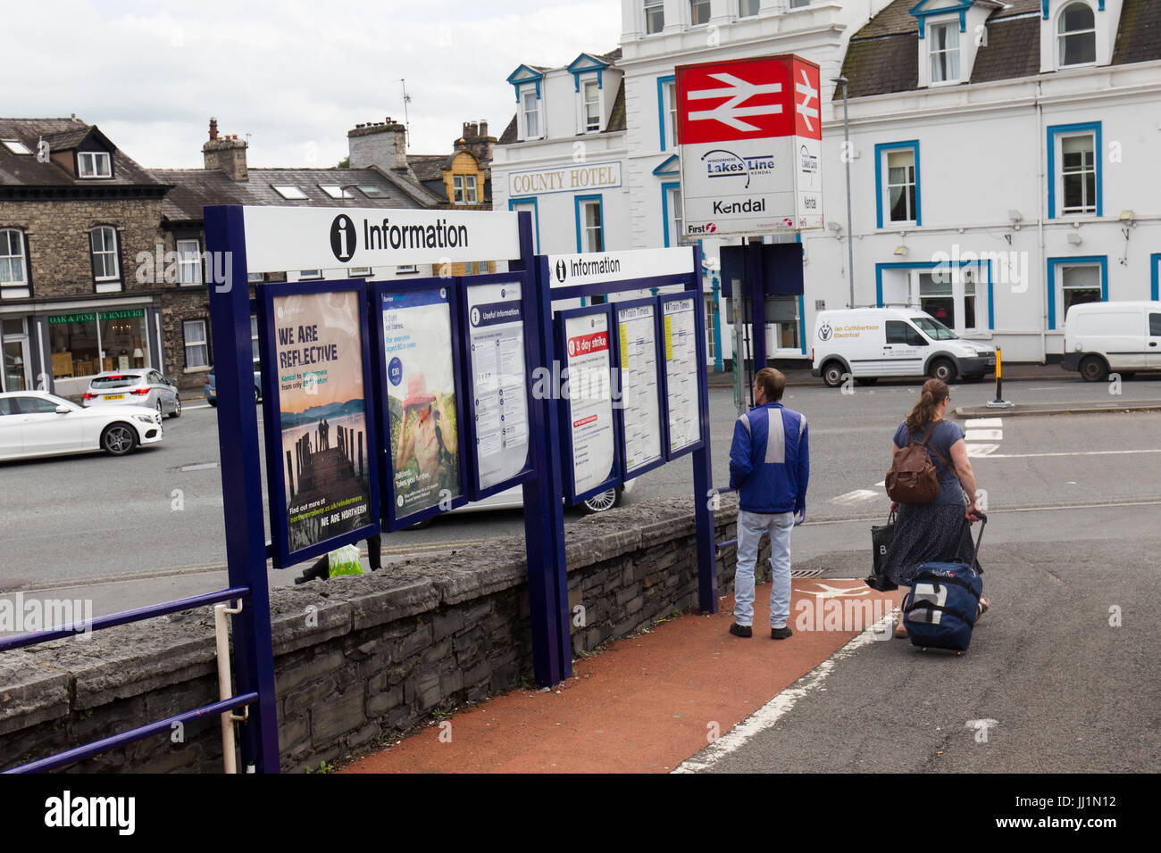 Kendal branch Line railway Station Cumbria Stock Photo - Alamy