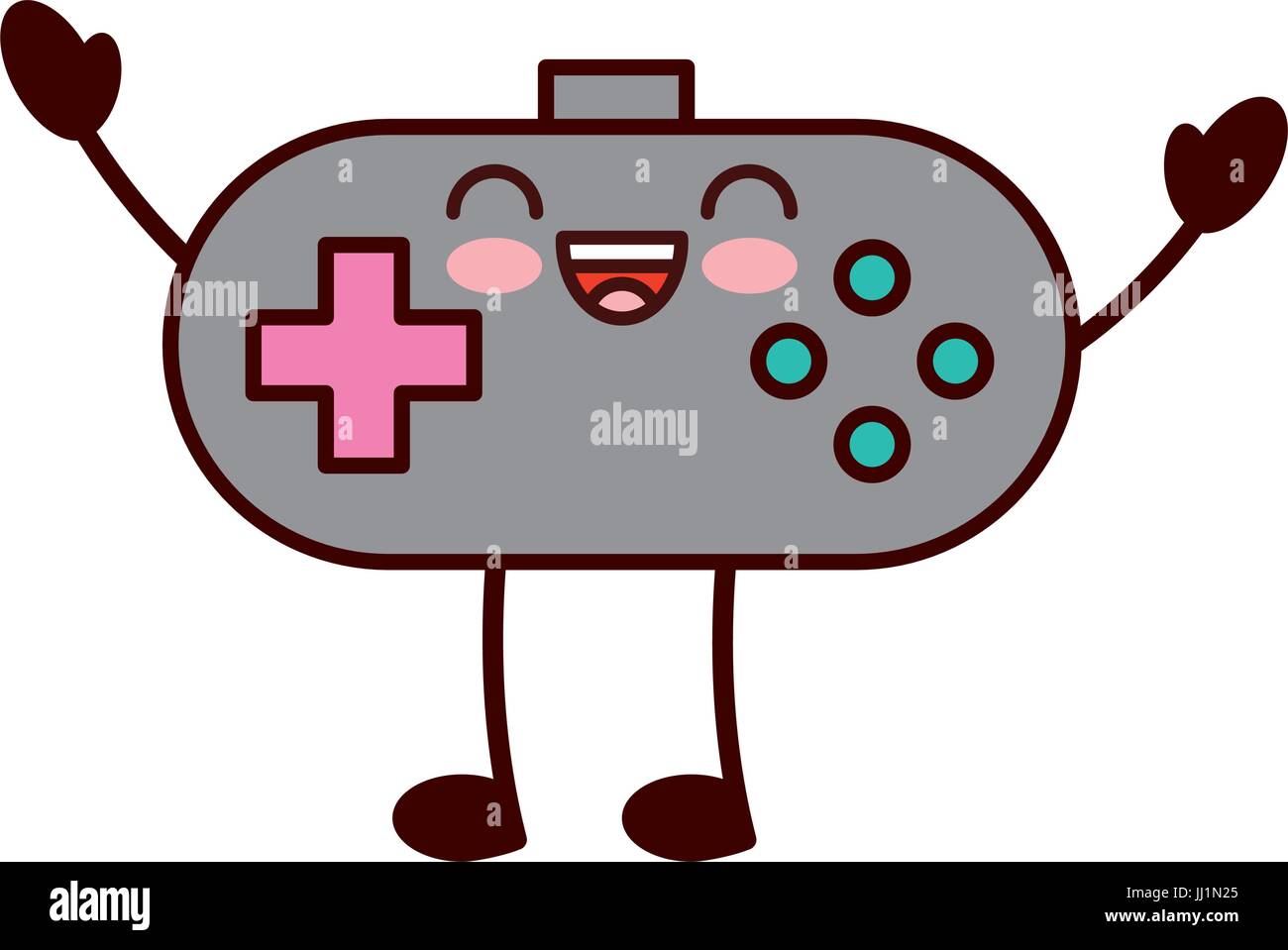video game control kawaii character vector illustration design Stock ...