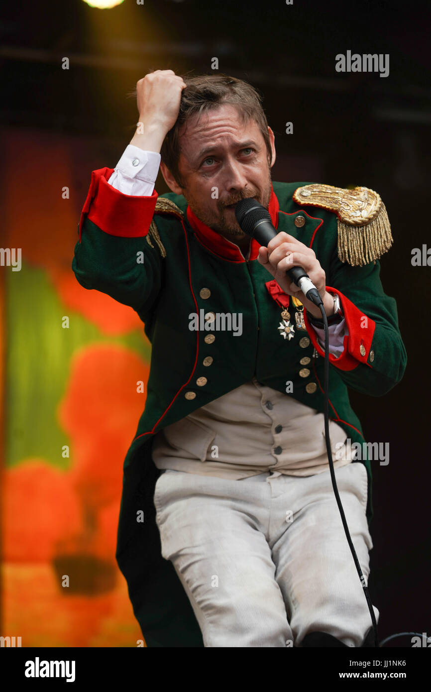 Neil Hannon of Divine Comedy performing live on the Obelisk stage at ...