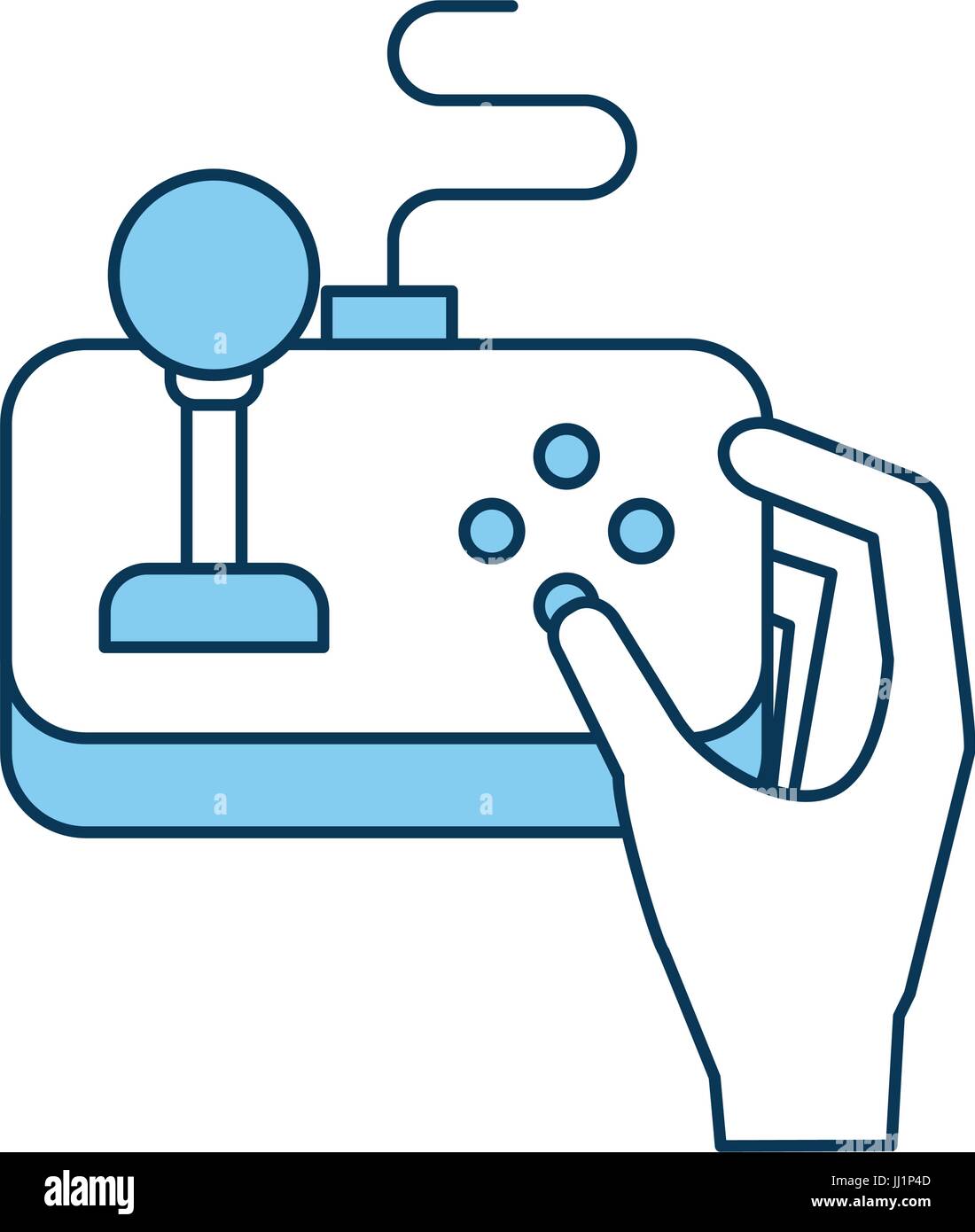 hands with video game control icon Stock Vector Image & Art - Alamy
