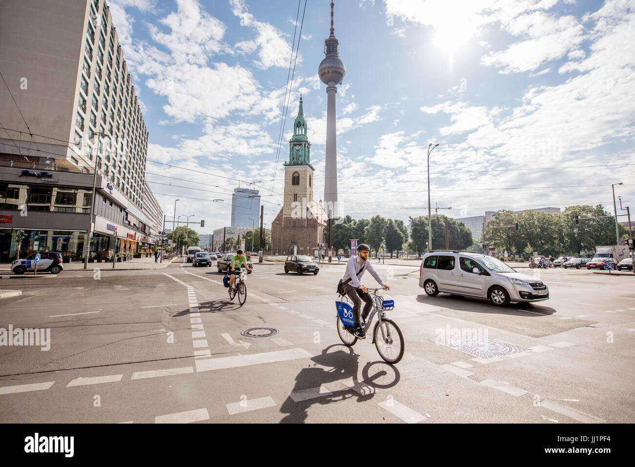 Life in Berlin city Stock Photo - Alamy