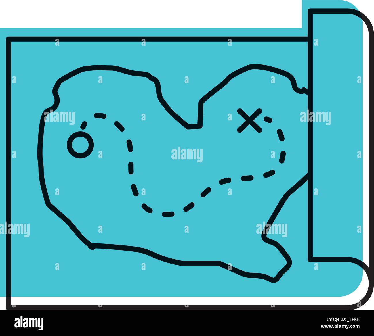 treasure map game icon Stock Vector Image & Art - Alamy