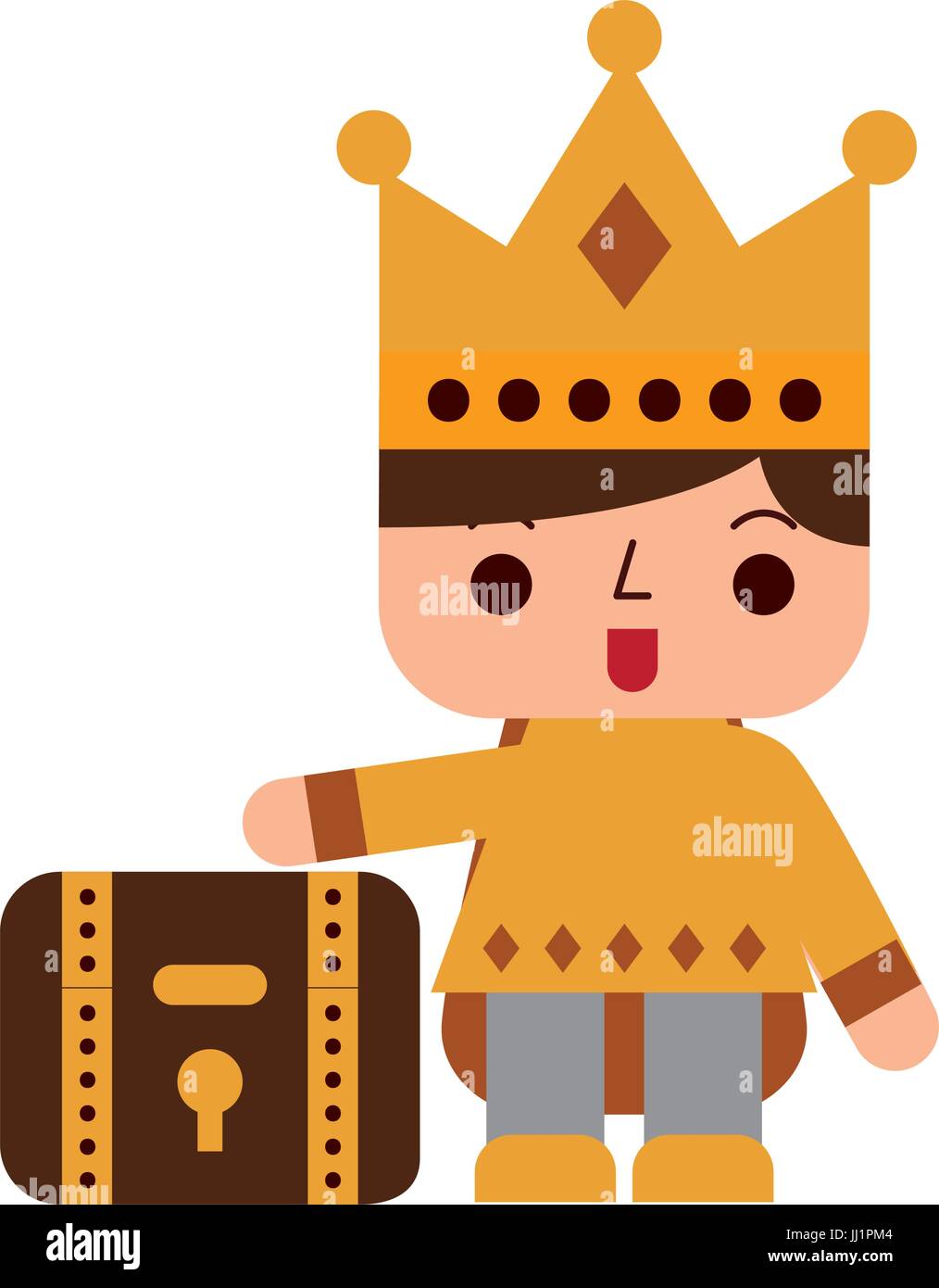 Video game prince with treasure chest avatar Stock Vector Image & Art ...